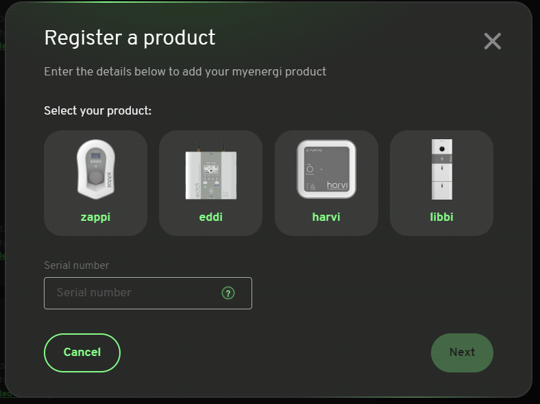 Registering myenergi Devices – Help Centre (EN)
